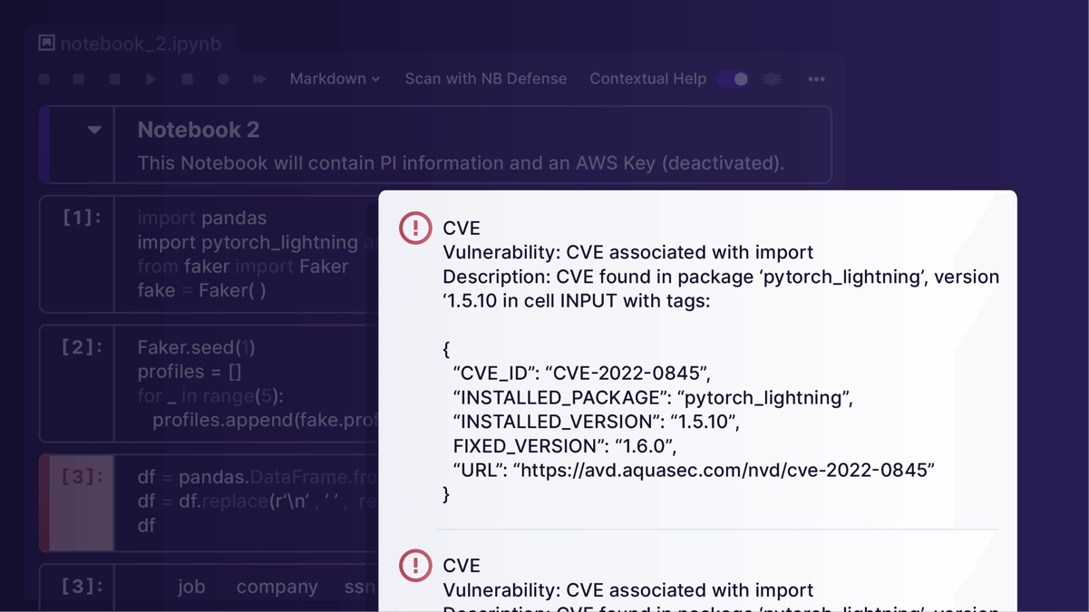 NB Defense | Secure Jupyter Notebooks